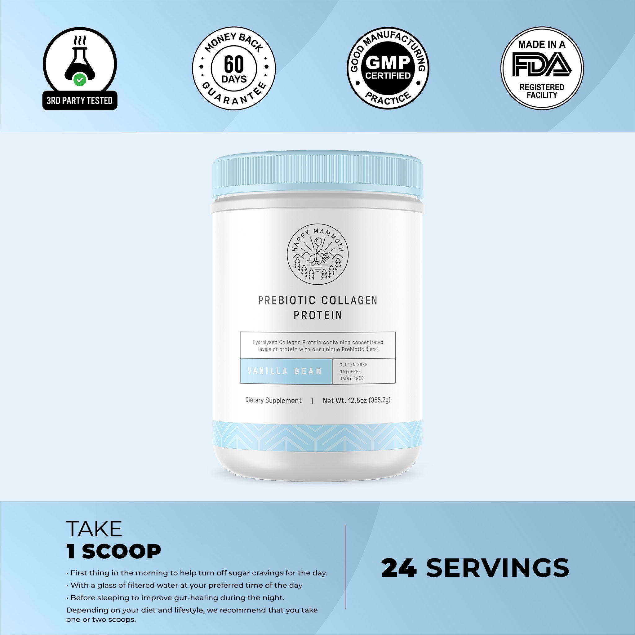 Prebiotic Collagen Protein – Happy Mammoth